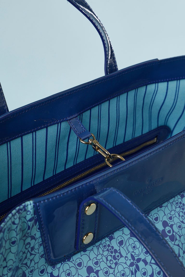 Blue shopping bag "Cosmic Blue " Louis Vuitton and Murakami Limited ...