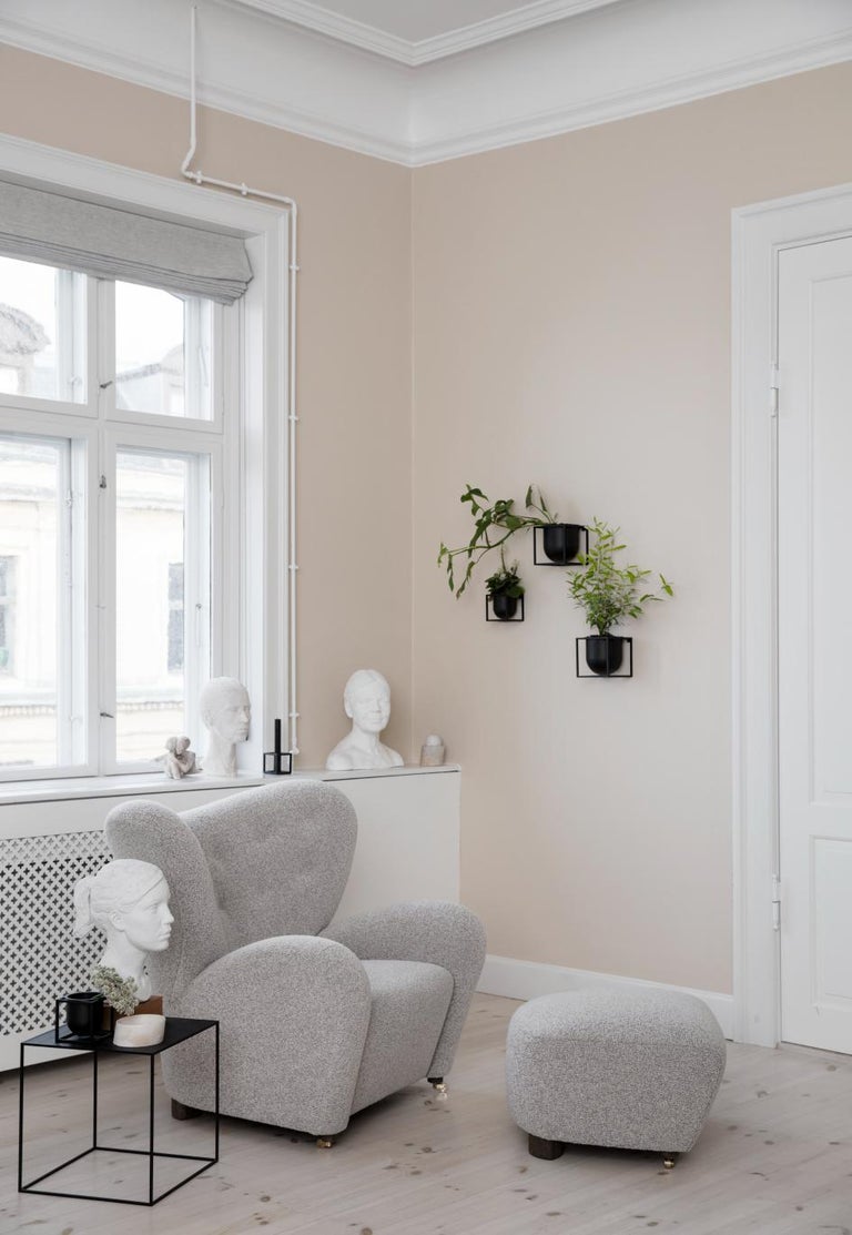 Blue Smoked Oak Sahco Zero The Tired Man Footstool by Lassen For Sale ...