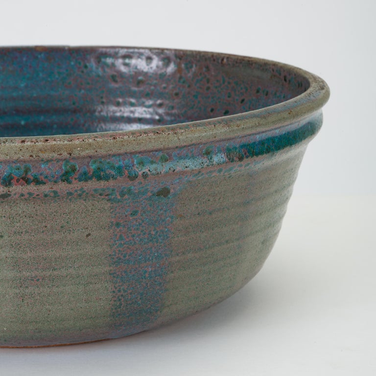 Blue Studio Pottery Serving Bowl at 1stDibs