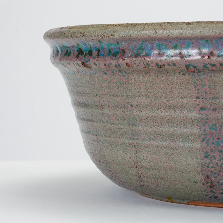 Blue Studio Pottery Serving Bowl at 1stDibs