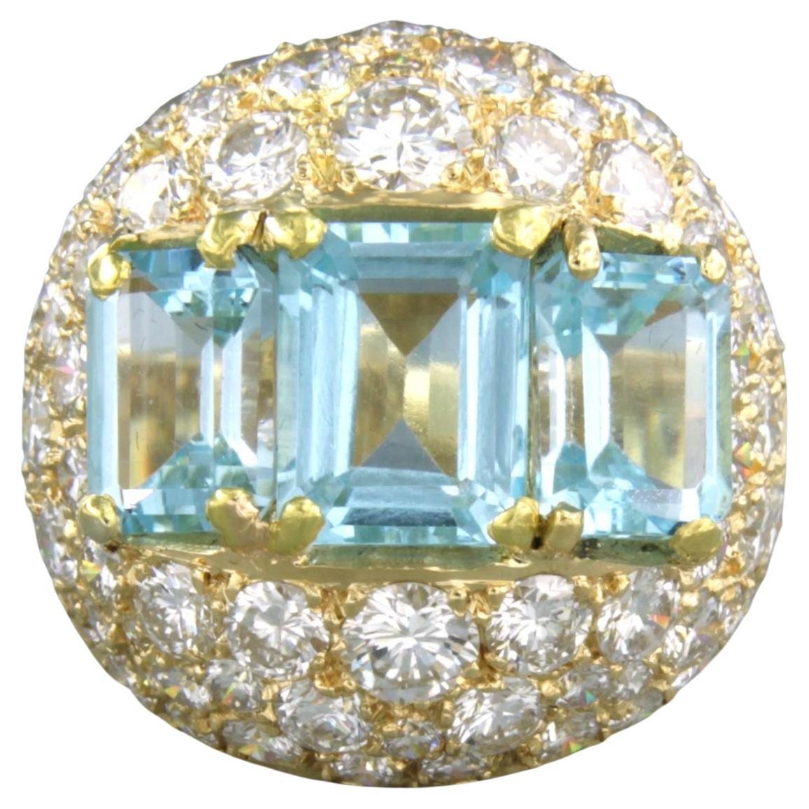 Natural Topaz Diamond Ring For Sale at 1stDibs