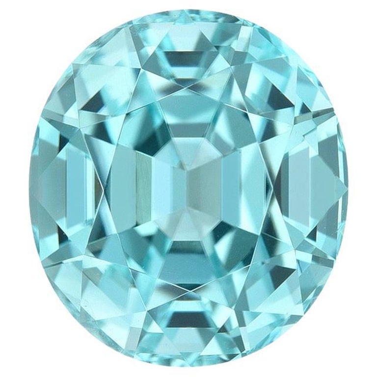 Blue Tourmaline Ring Gem 5.29 Carat Oval Unmounted Loose Gemstone For ...