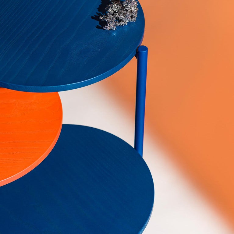 Blue Triplo Triple Table For Sale at 1stDibs