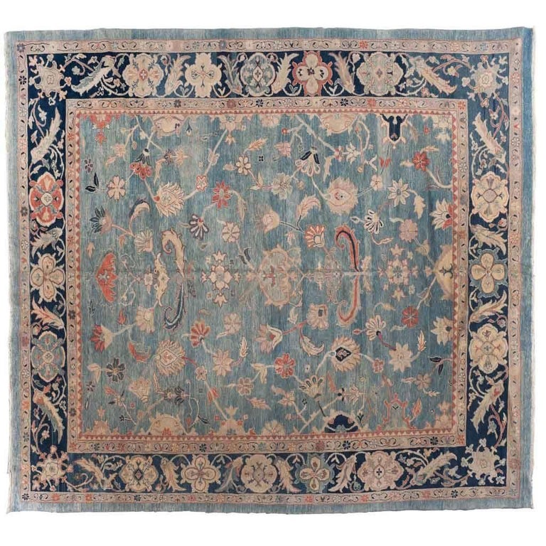 Blue Turkish Rug For Sale at 1stDibs