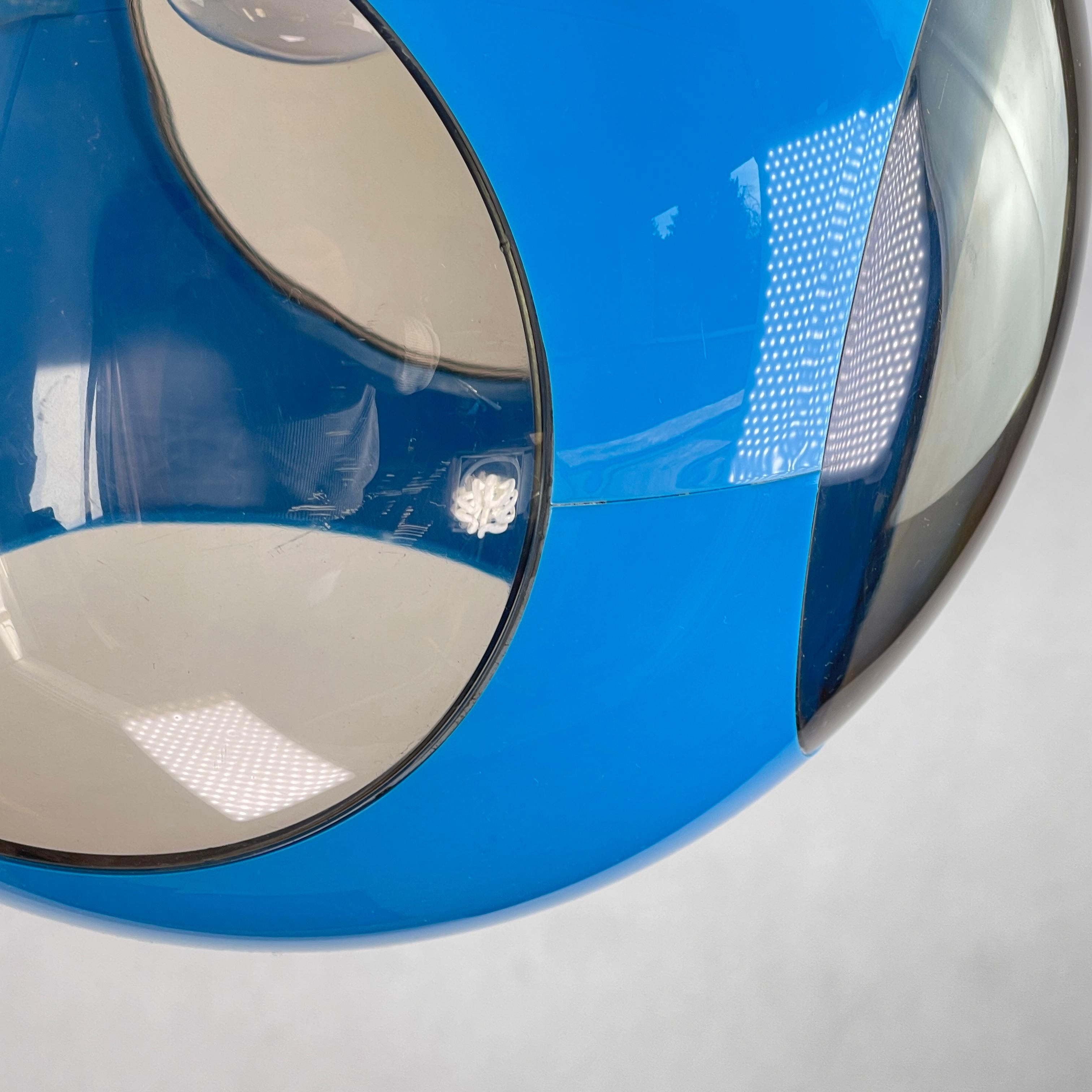 Blue Ufo Ceiling Lamp from Massive Belgium, 1970s For Sale at 1stDibs