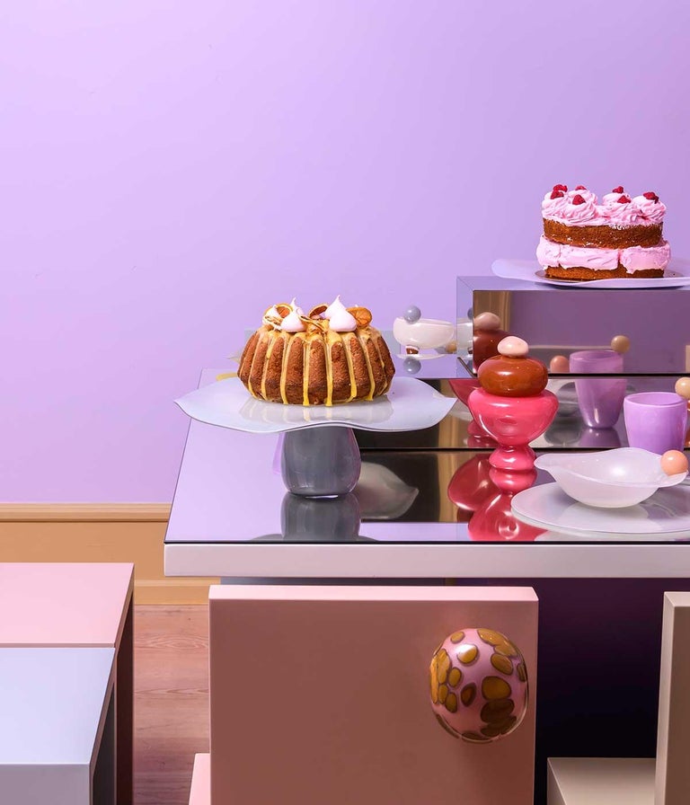 Blueberry Ice Cream Bon Bon Cake Stand by Helle Mardahl For Sale at ...