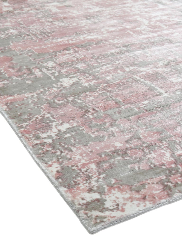 Indian Made Handmade Contemporary Abstract Area Rug For Sale at 1stDibs