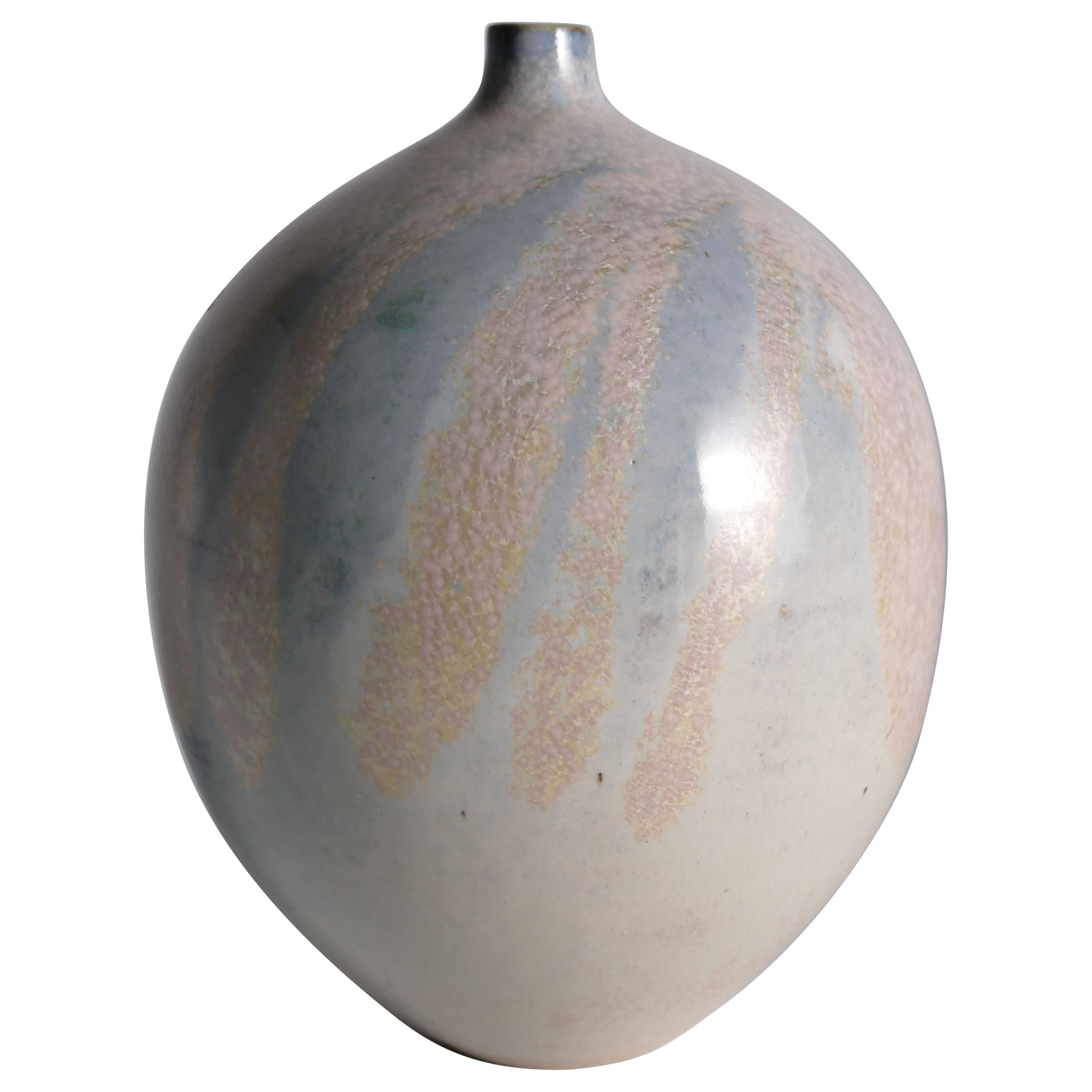 Rolf Palm Stoneware Vase, Scandinavian Modern, Glazed, Sweden, 1960s ...