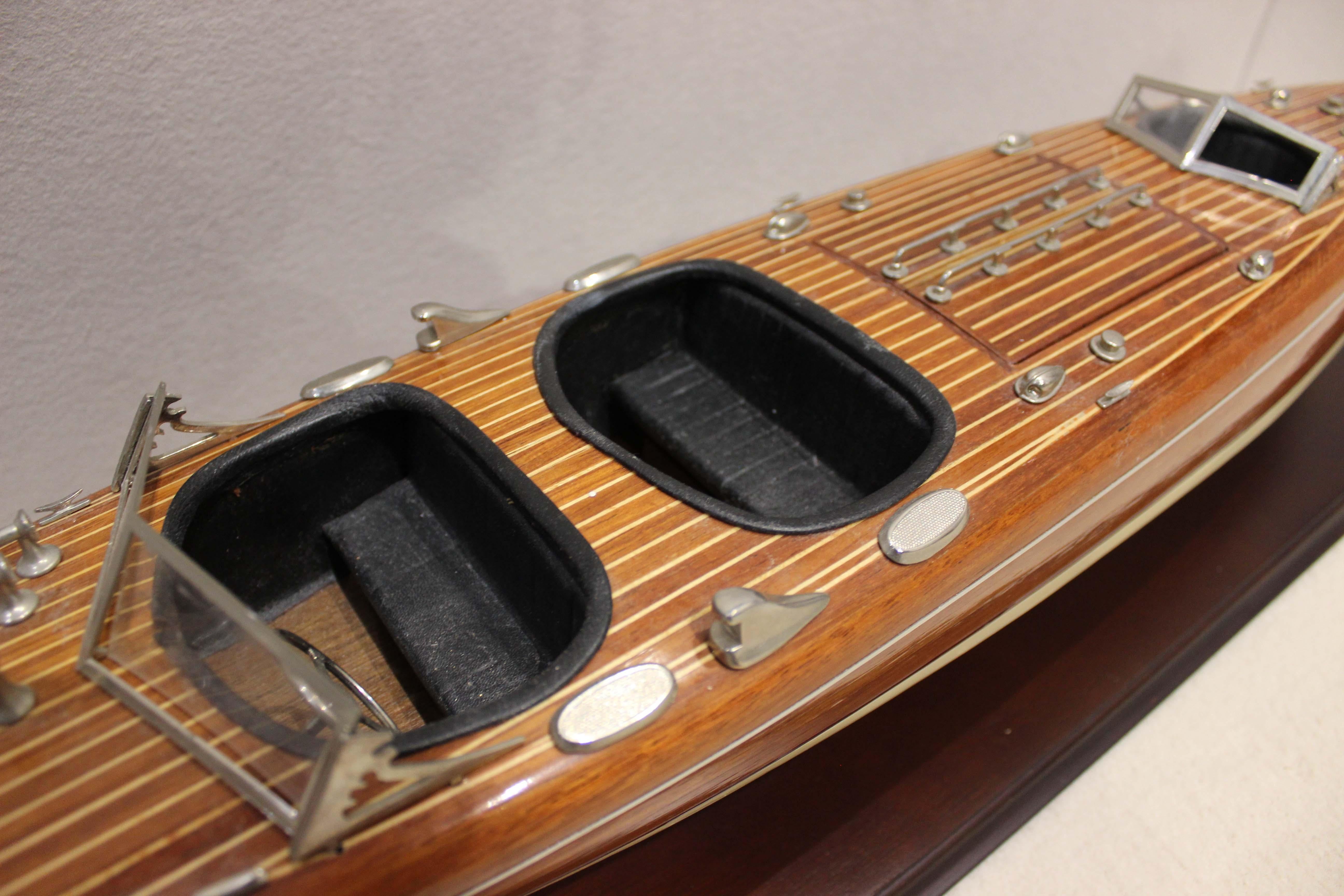 Boat Model, Vintage Speedboat at 1stDibs | vintage model boat, old ...