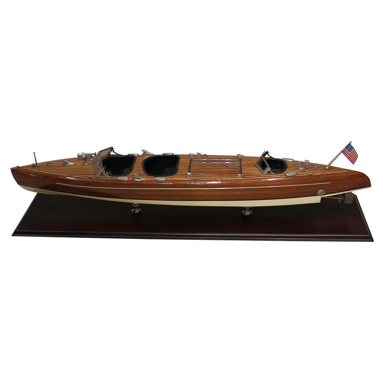 Boat Model, Vintage Speedboat at 1stDibs | vintage model boats for sale ...