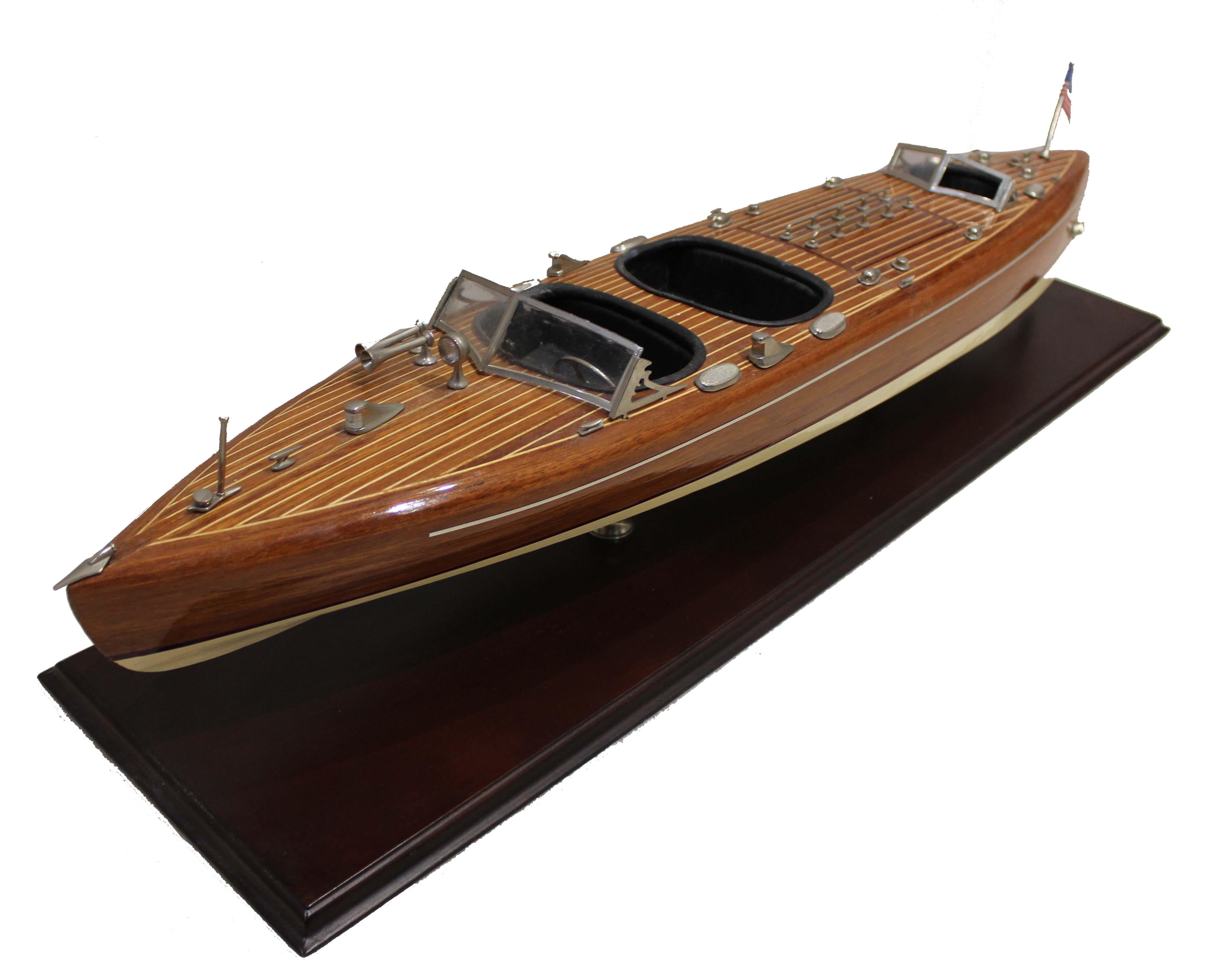 Boat Model, Vintage Speedboat at 1stDibs | vintage model boat, old ...