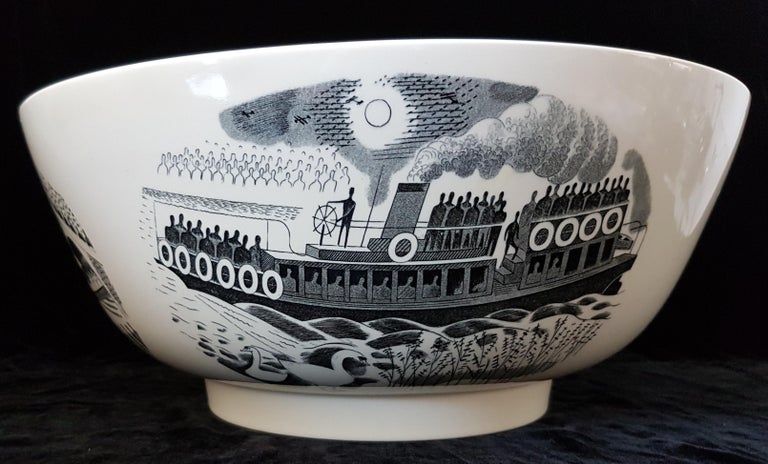 Boat Race Bowl, by Eric Ravilious, Wedgwood 1973 For Sale at 1stDibs