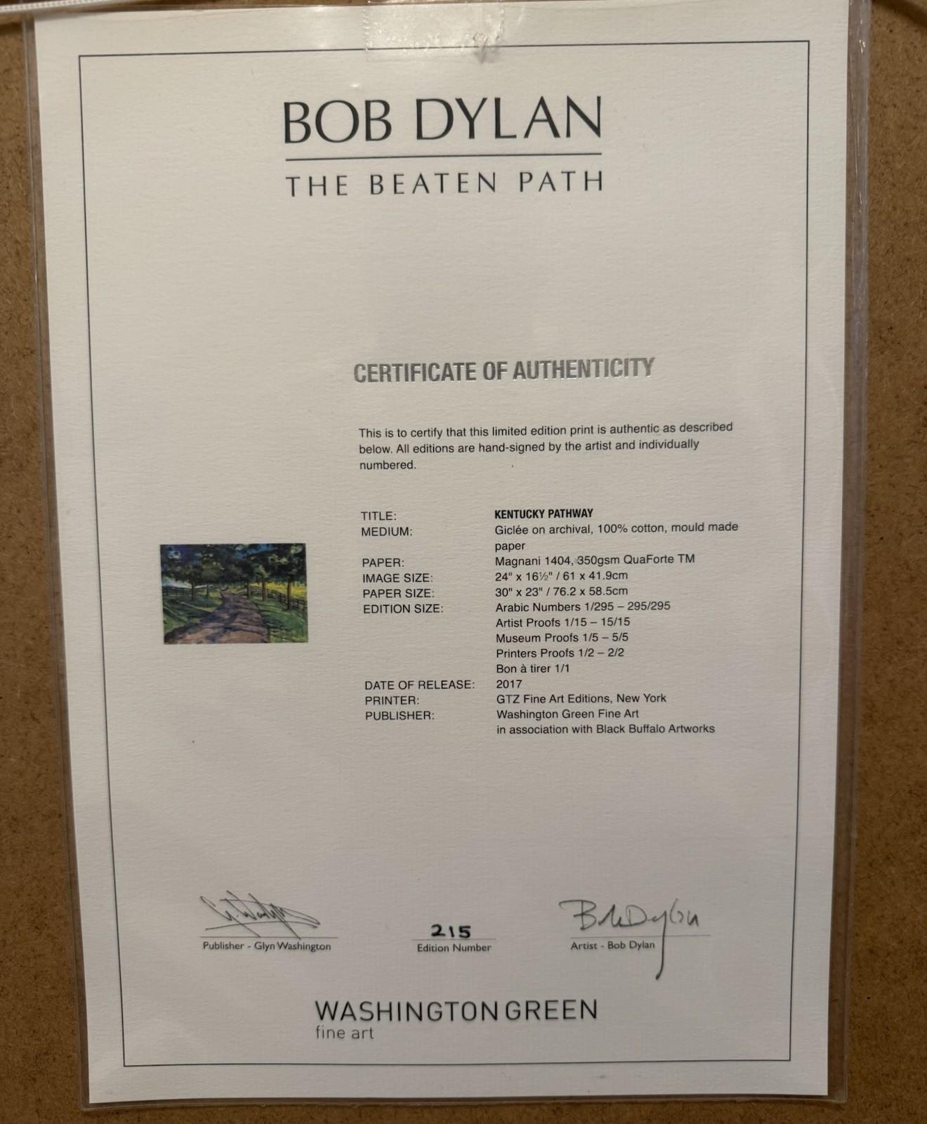 Bob Dylan - Bob Dylan - Kentucky Pathway For Sale at 1stDibs