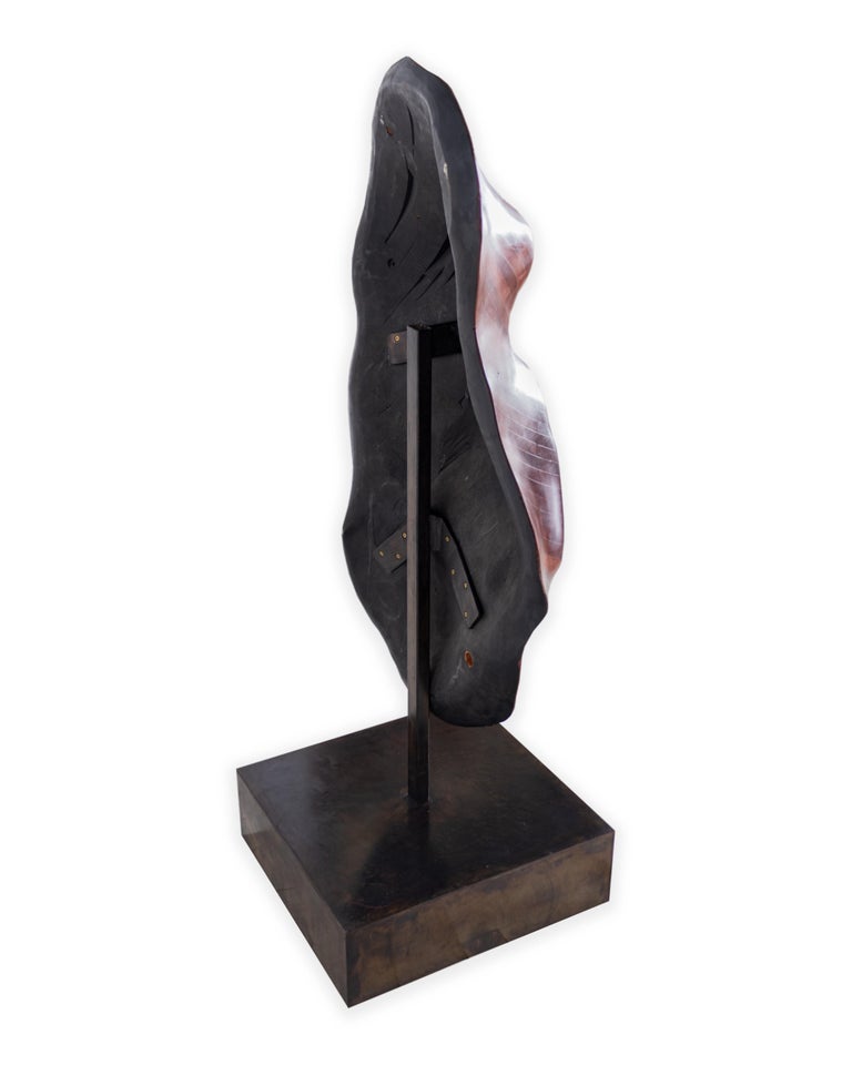 Sculpture Mounted on Custom Stand For Sale at 1stDibs