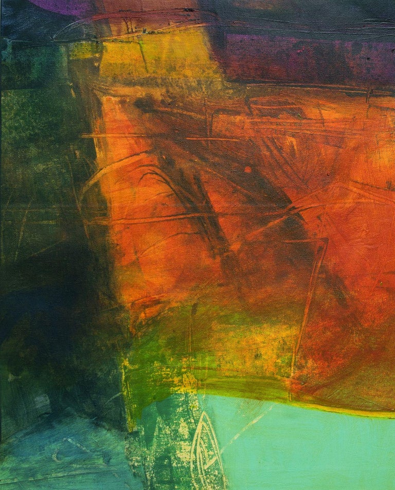 Bob Hunt - Fragments in Translation #5, Painting, Acrylic on Canvas For ...