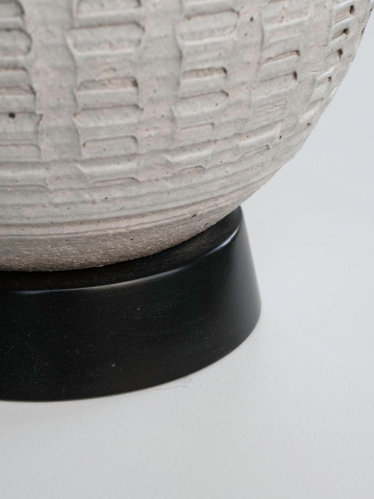 Bob Kinzie Pair of White Glazed Table Lamps for Affiliated Craftsmen ...