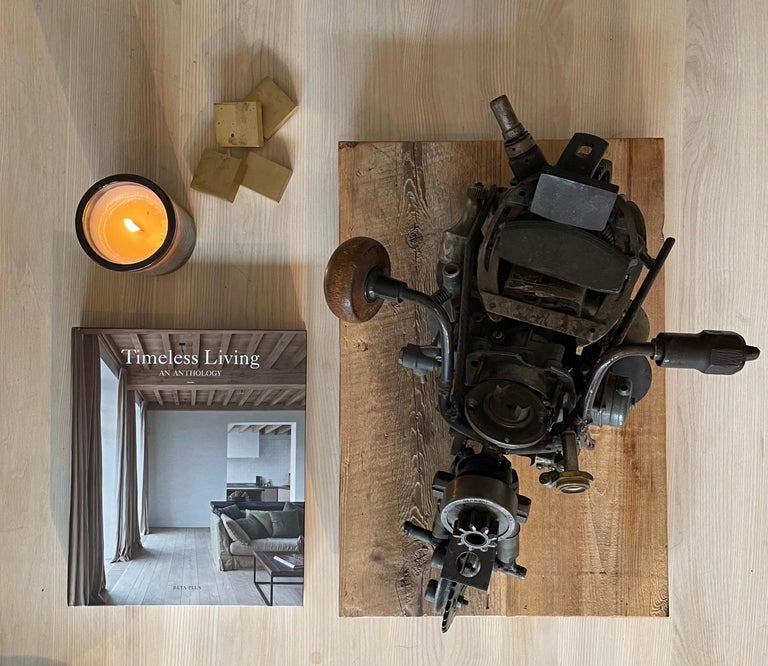 Late 20th Century Contemporary Metal Assemblage Racing Motorcycle ...