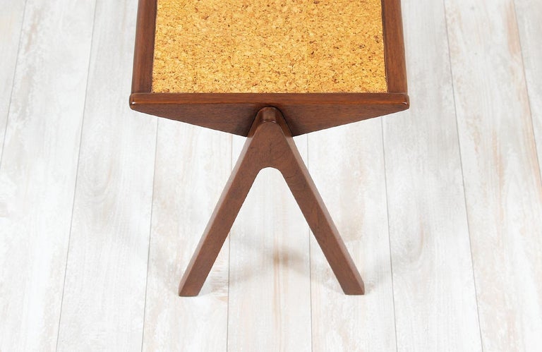 Bob Roukema Cork Top Nesting Tables for Jon Jansen at 1stDibs