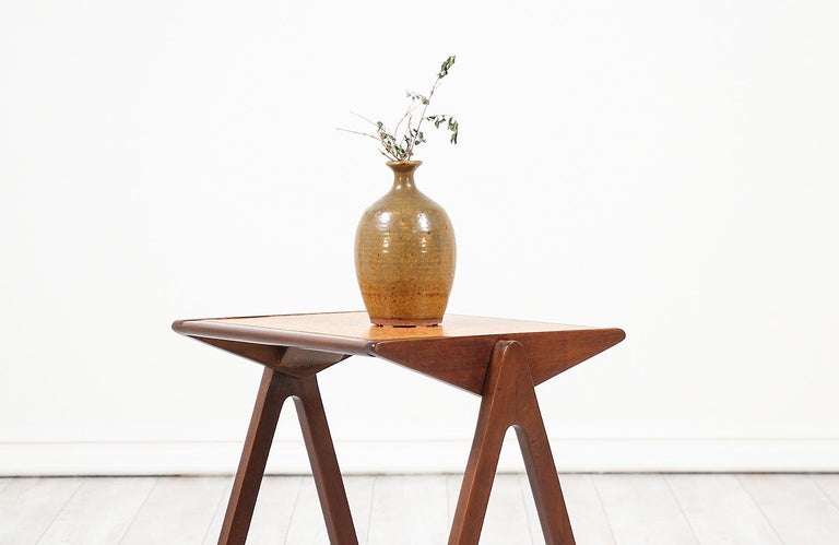Bob Roukema Cork Top Nesting Tables for Jon Jansen at 1stDibs