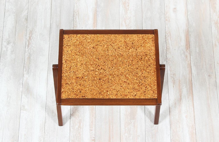 Bob Roukema Cork Top Nesting Tables for Jon Jansen at 1stDibs