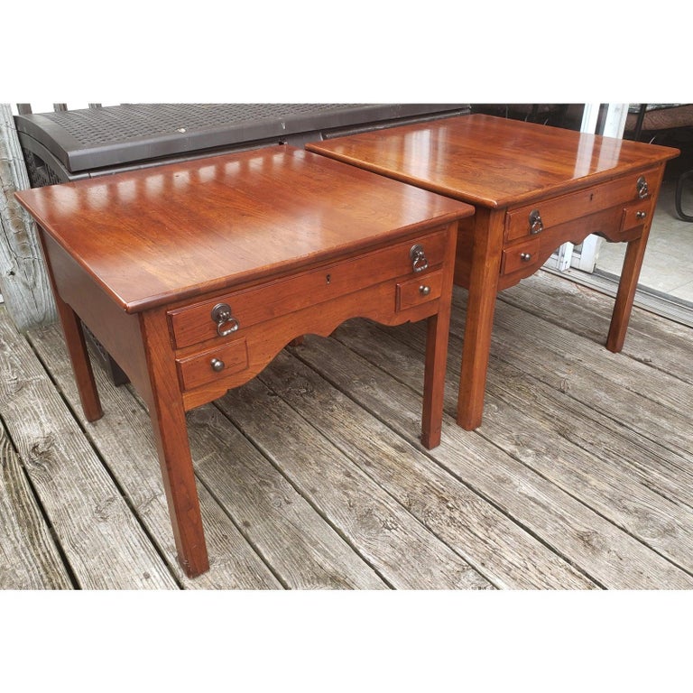 Bob Timberlake's Lexington Furniture Solid Cherry Side Tables, a Pair ...