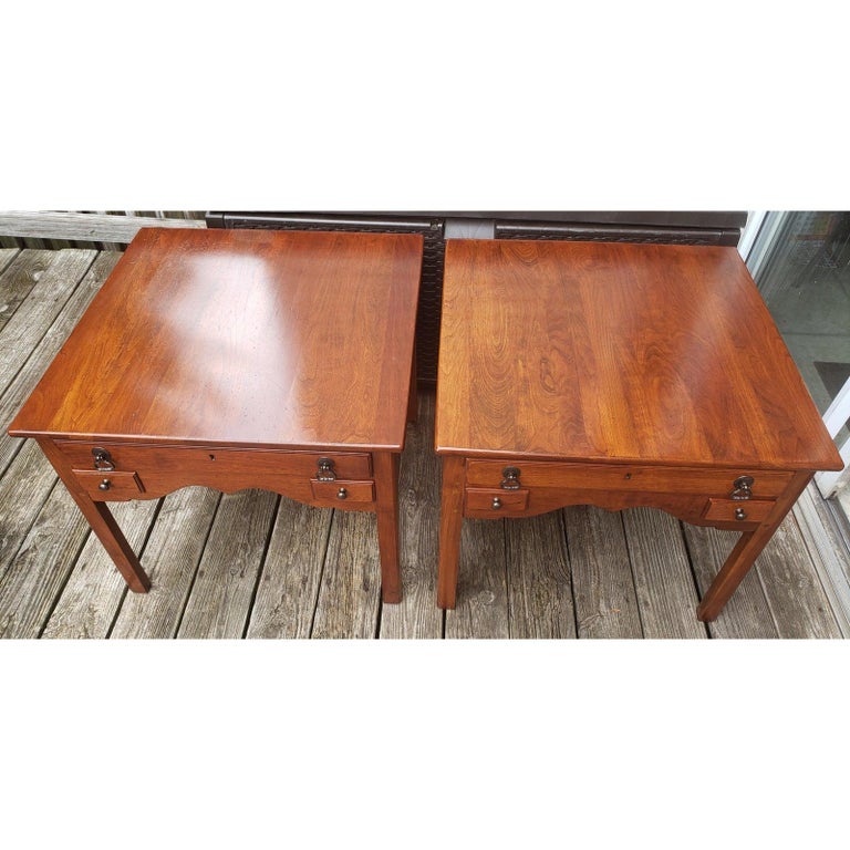 Bob Timberlake's Lexington Furniture Solid Cherry Side Tables, a Pair ...