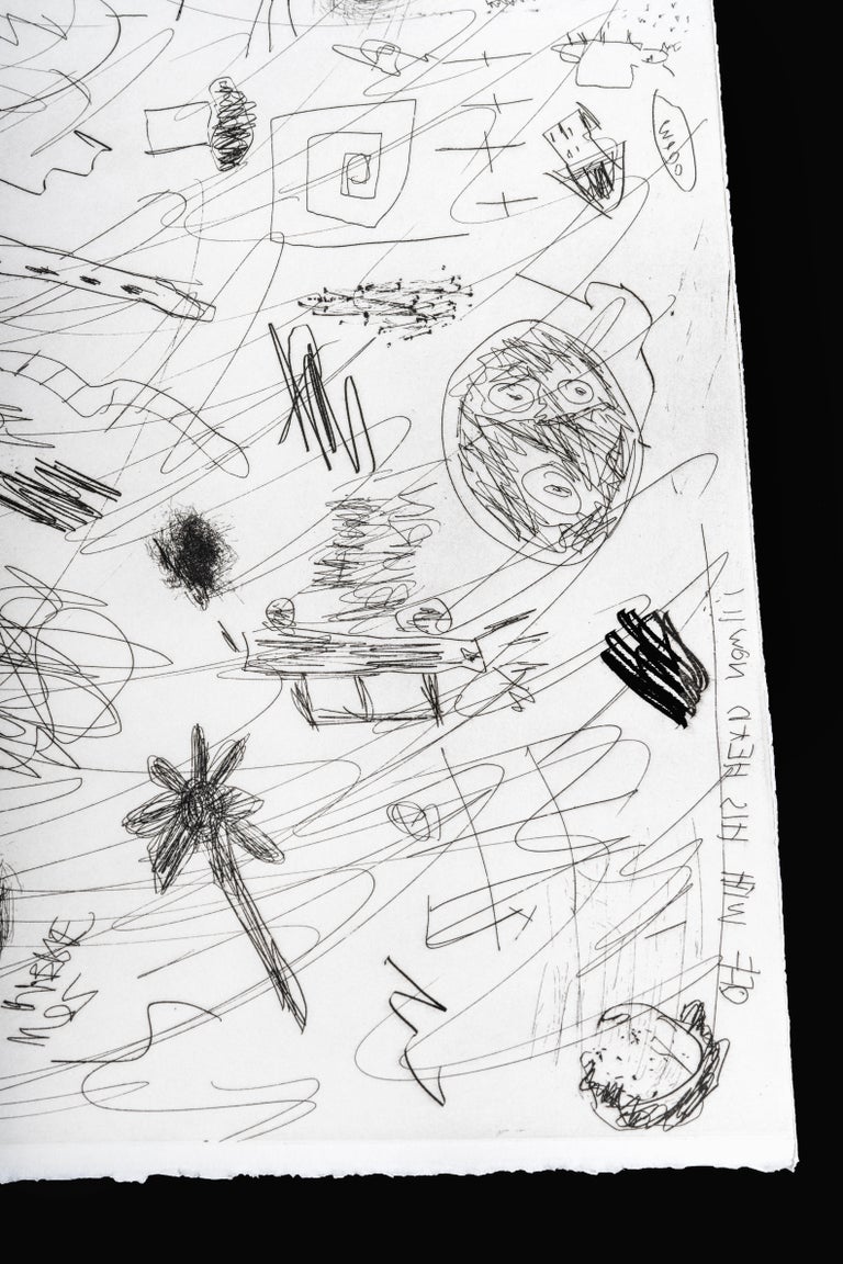 Bobby Dowler - Etching, 2014. Line etching, 70 x 50cm, limited edition ...