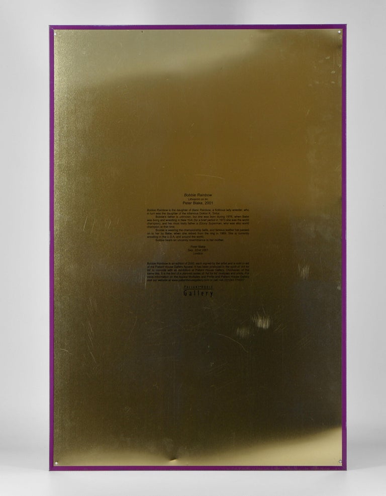 Bobbie Rainbow by Peter Blake Lithoprint on Tin 2001 Signed Pop Art For ...