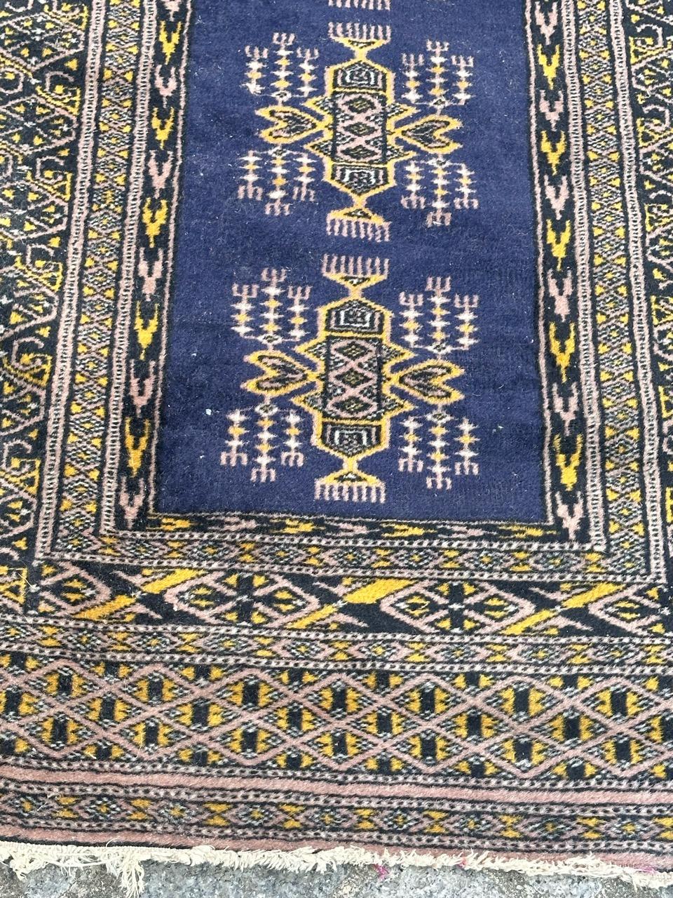 pretty small vintage Pakistani rug For Sale at 1stDibs