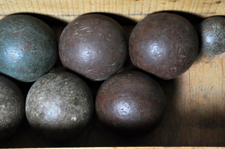 Bocce Ball Set at 1stDibs | marble bocce ball set