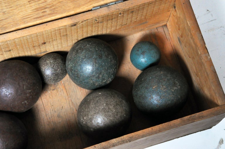 Bocce Ball Set at 1stDibs | marble bocce ball set
