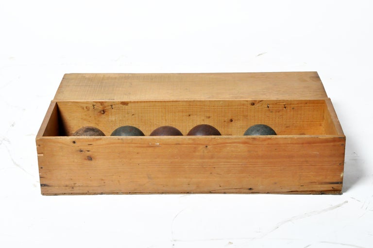 Bocce Ball Set at 1stDibs | marble bocce ball set