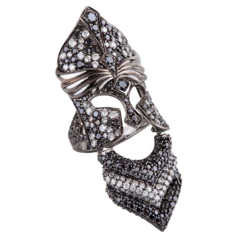 Customizable Bochic Iconic Diamond Mask Ring Short or Long For Sale at ...