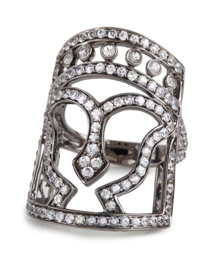 Bochic Iconic Gold and Diamond Warrior Ring Custom Order For Sale at ...