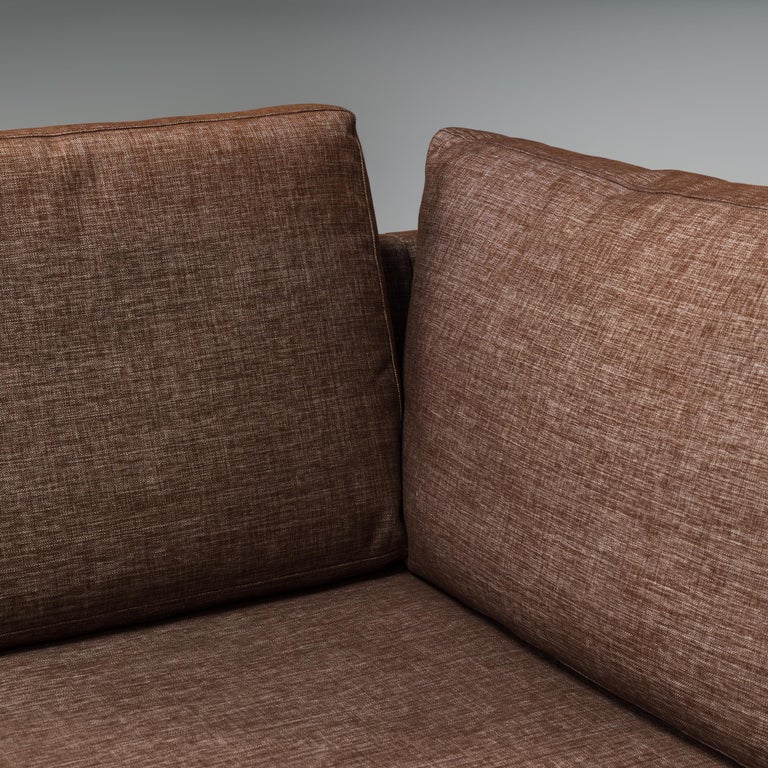 BoConcept Brown Fabric Corner Sofa For Sale at 1stDibs