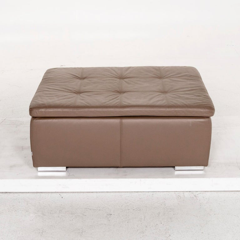 Boconcept Mezzo Leather Sofa Set Brown Gray Brown 1 Corner Sofa 1 Stool ...