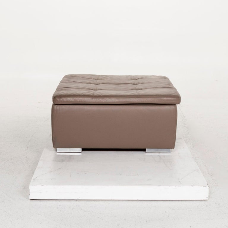 Boconcept Mezzo Leather Sofa Set Brown Gray Brown 1 Corner Sofa 1 Stool ...