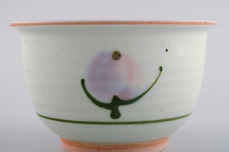 Bodil Manz, Denmark, Unique Bowl in Glazed Ceramics, 1980's For Sale at ...