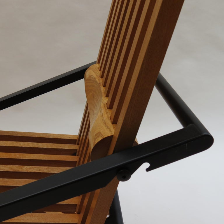 Body Chairs by Jim Warren Pearl Dot 1979 Yoga Chair Slatted Ash Chair ...