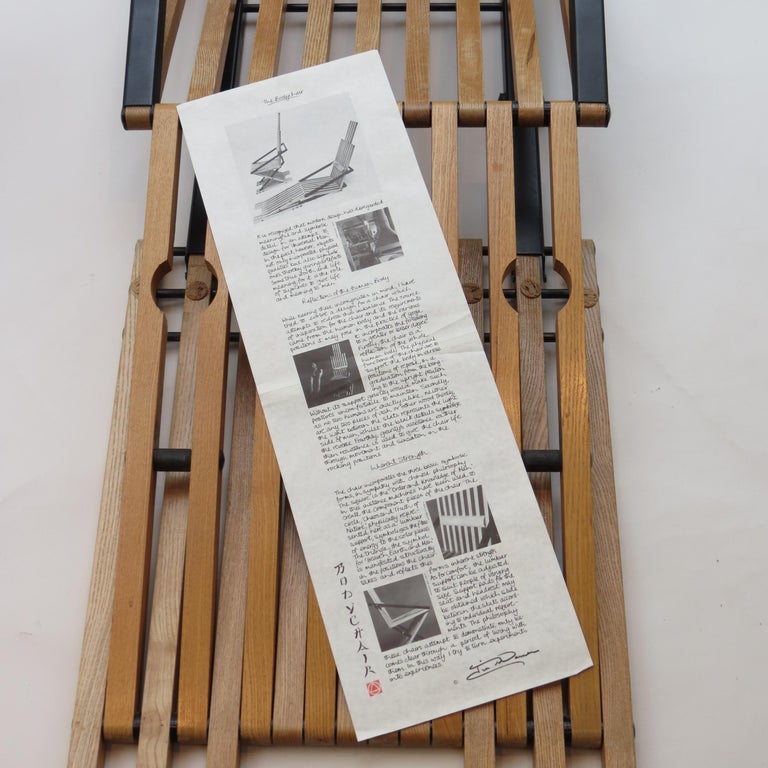 Body Chairs by Jim Warren Pearl Dot 1979 Yoga Chair Slatted Ash Chair ...