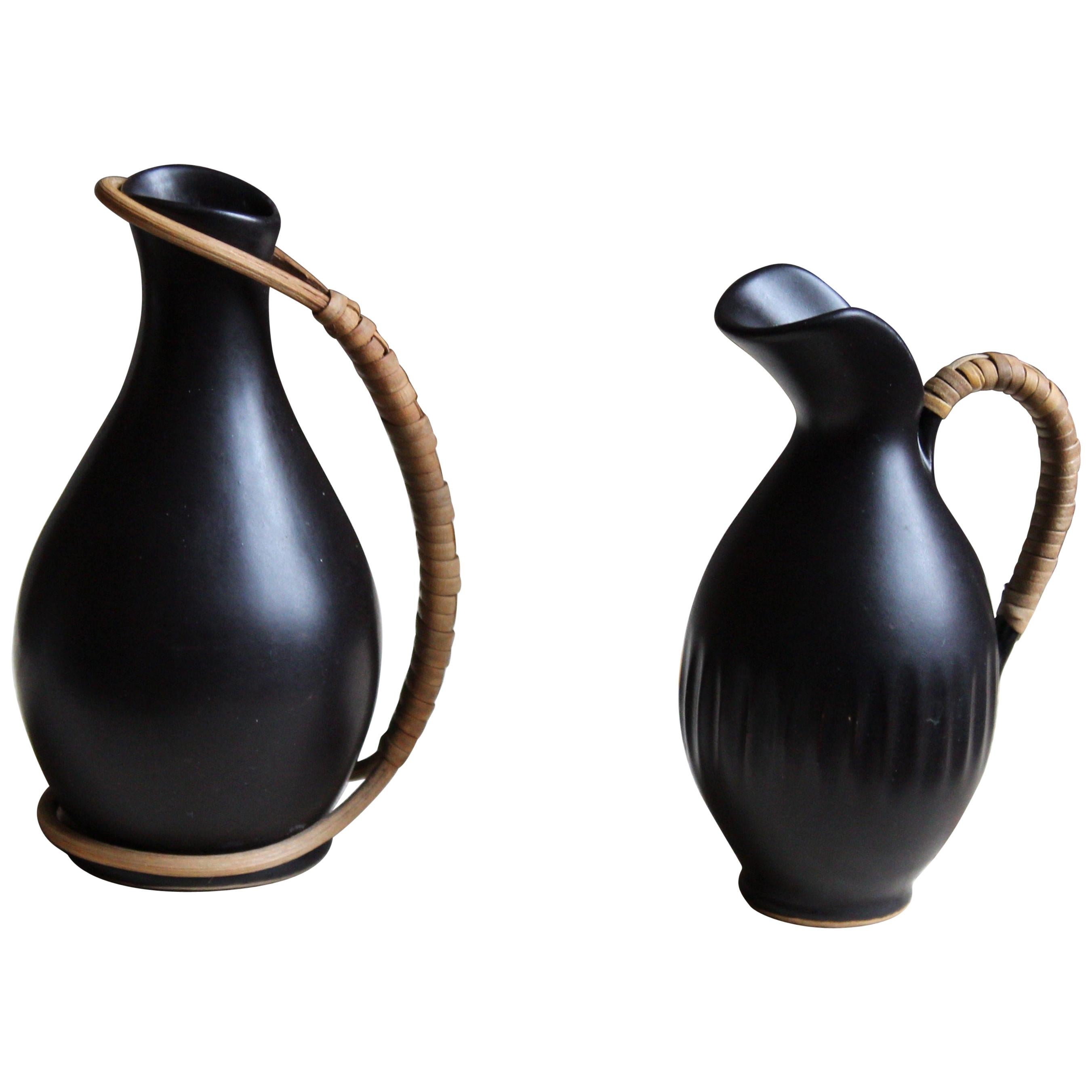 Bofa Keramik, Miniature Pitchers, Glazed Ceramic Cane, Bornholm ...