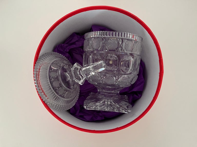 Bohemia Crystal Chocolate Box, 1900s For Sale at 1stDibs