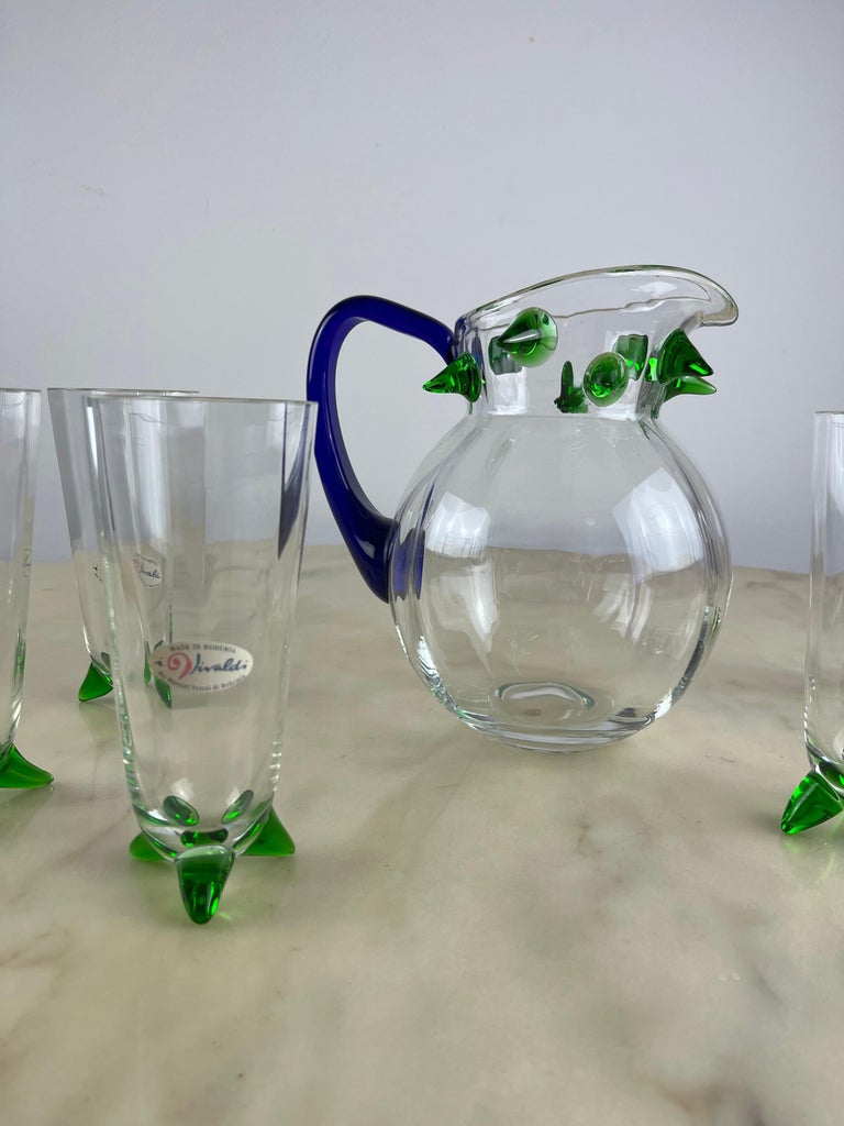 Bohemia Crystal Cocktail Set for 6, 1988 For Sale at 1stDibs