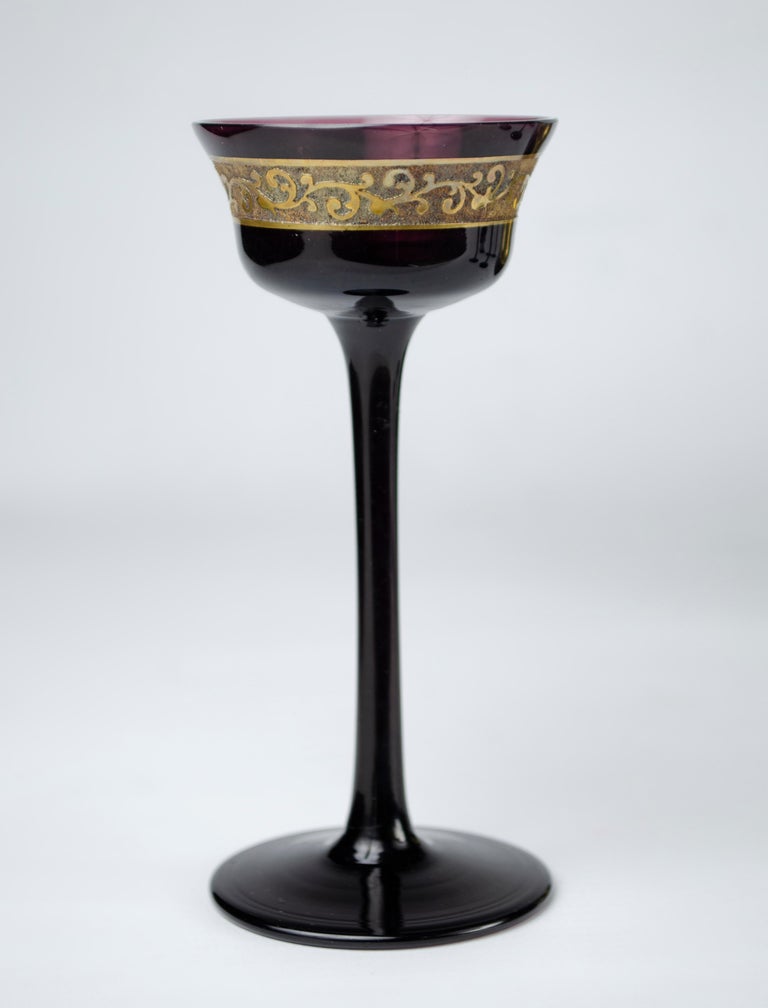 Bohemia Crystal Liquor Set For Sale at 1stDibs