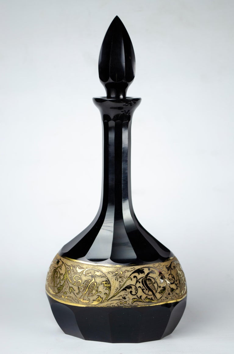Bohemia Crystal Liquor Set For Sale at 1stDibs