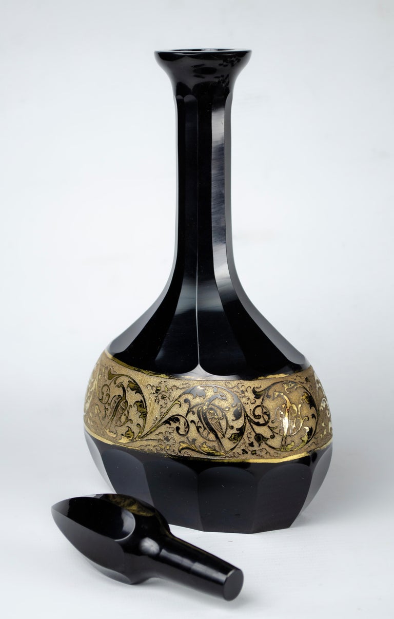 Bohemia Crystal Liquor Set For Sale at 1stDibs