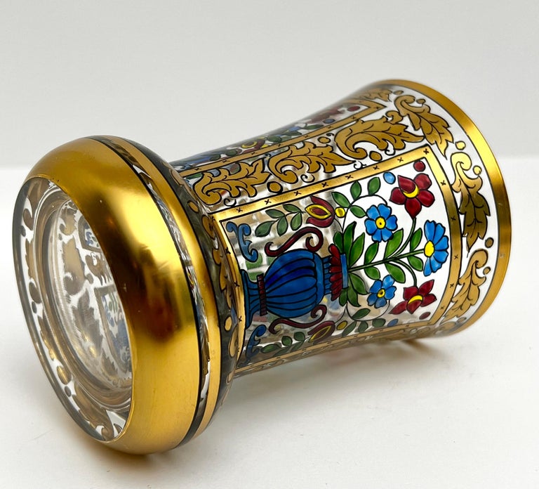 Bohemian Art Nouveau Glass Beakers or Vases by Julius Mulhaus For Sale ...