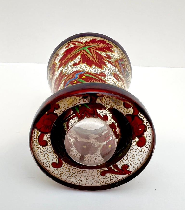 Bohemian Art Nouveau Glass Beakers or Vases by Julius Mulhaus For Sale ...