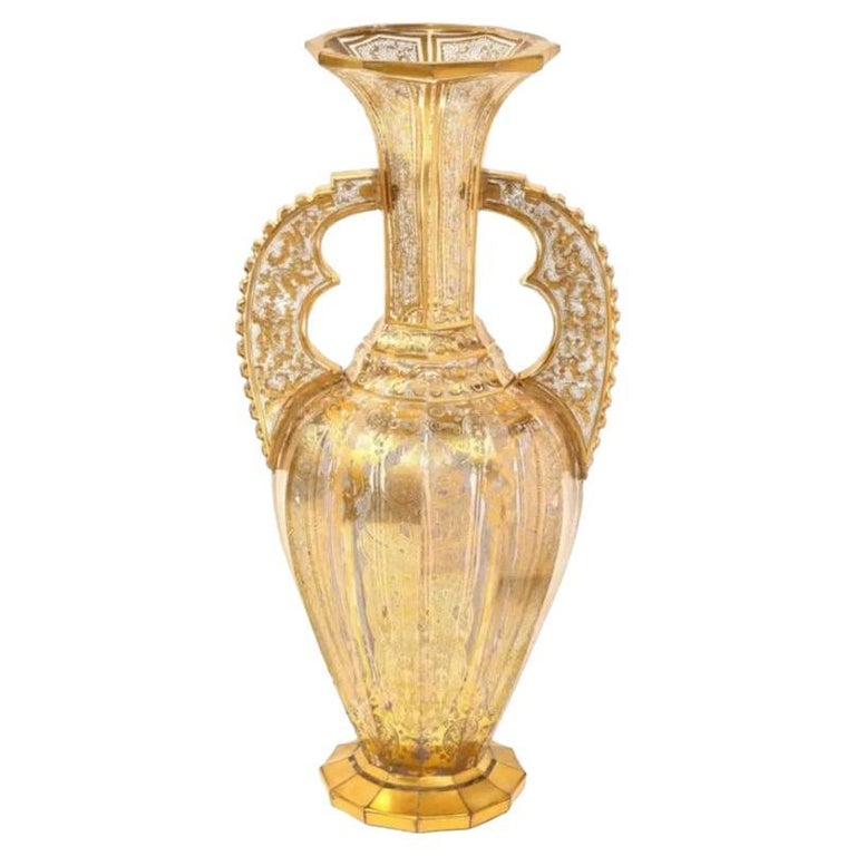 Bohemian Cut-Glass Vase in the "Alhambra" Form, circa 1860 For Sale at ...