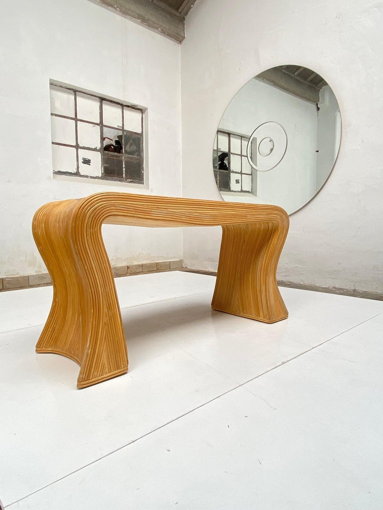 Bohemian Gabriella Pencil Reed Console Table, Italy, 1988 For Sale at ...